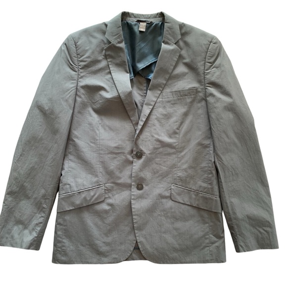 H&M | Suits & Blazers | Hm Solid Light Gray Suit Jacket Formal | Poshmark